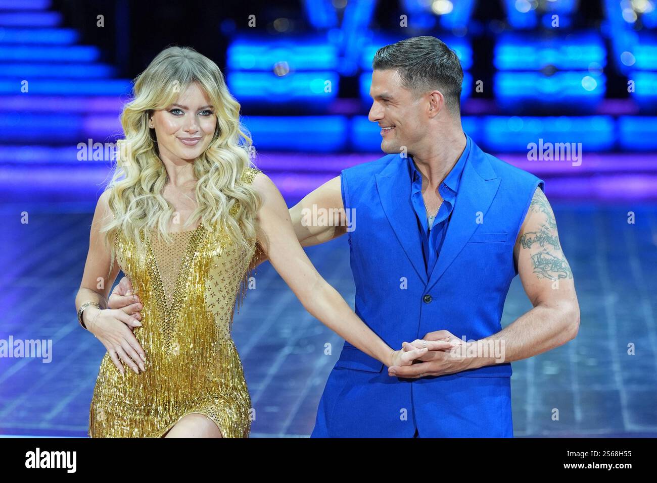 Tasha Ghouri and Aljaz Skorjanec during the Strictly Come Dancing - The ...