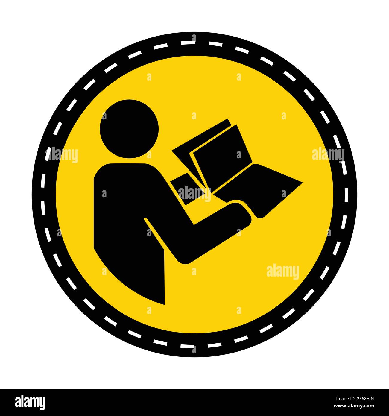 Read Technical Manual Before Servicing symbol On white Background ...