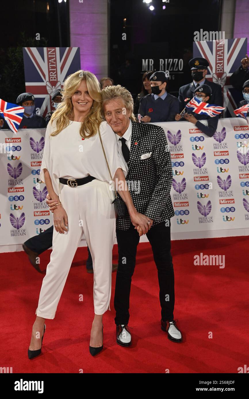 Rod Stewart And Penny Lancaster at the Pride Of Britain Awards Red ...