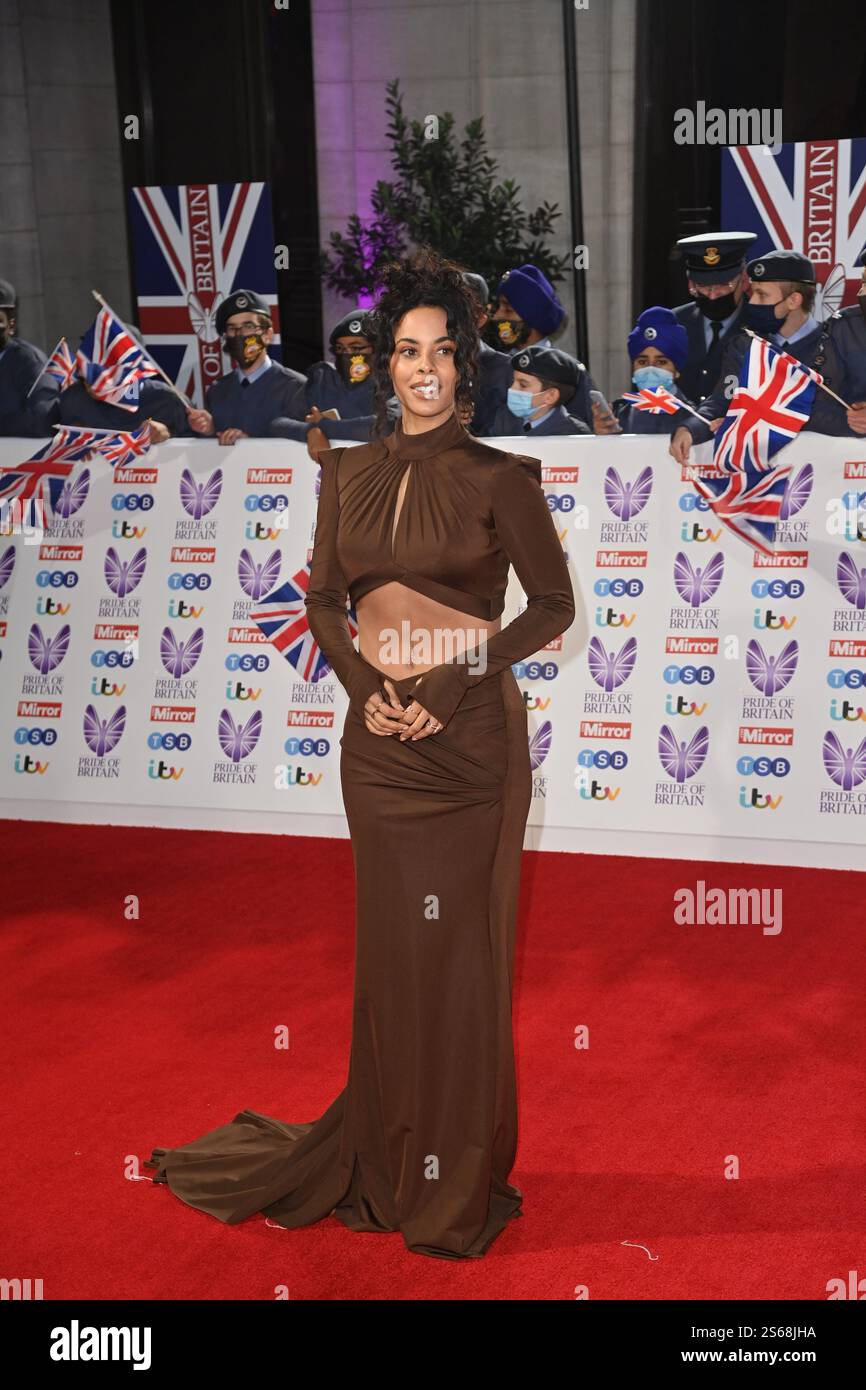 Rochelle Humes at the Pride Of Britain Awards Red Carpet 2021 at the ...