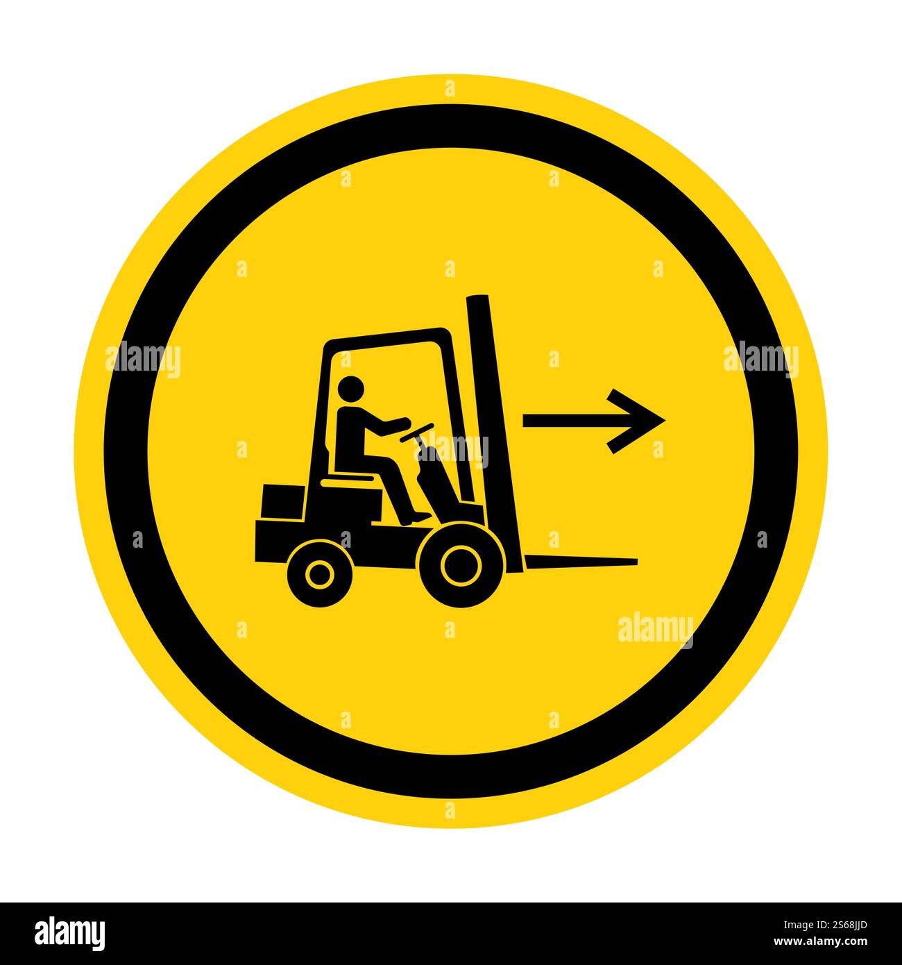 Forklift Point Right Symbol Sign Isolate On White Background,Vector ...