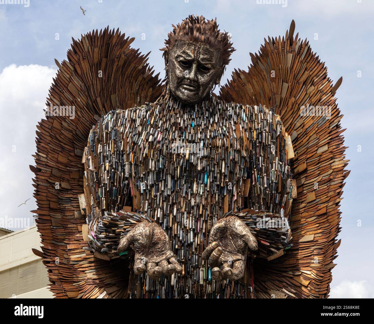 Essex, UK - July 26th 2024: The Knife Angel sculpture on display in ...