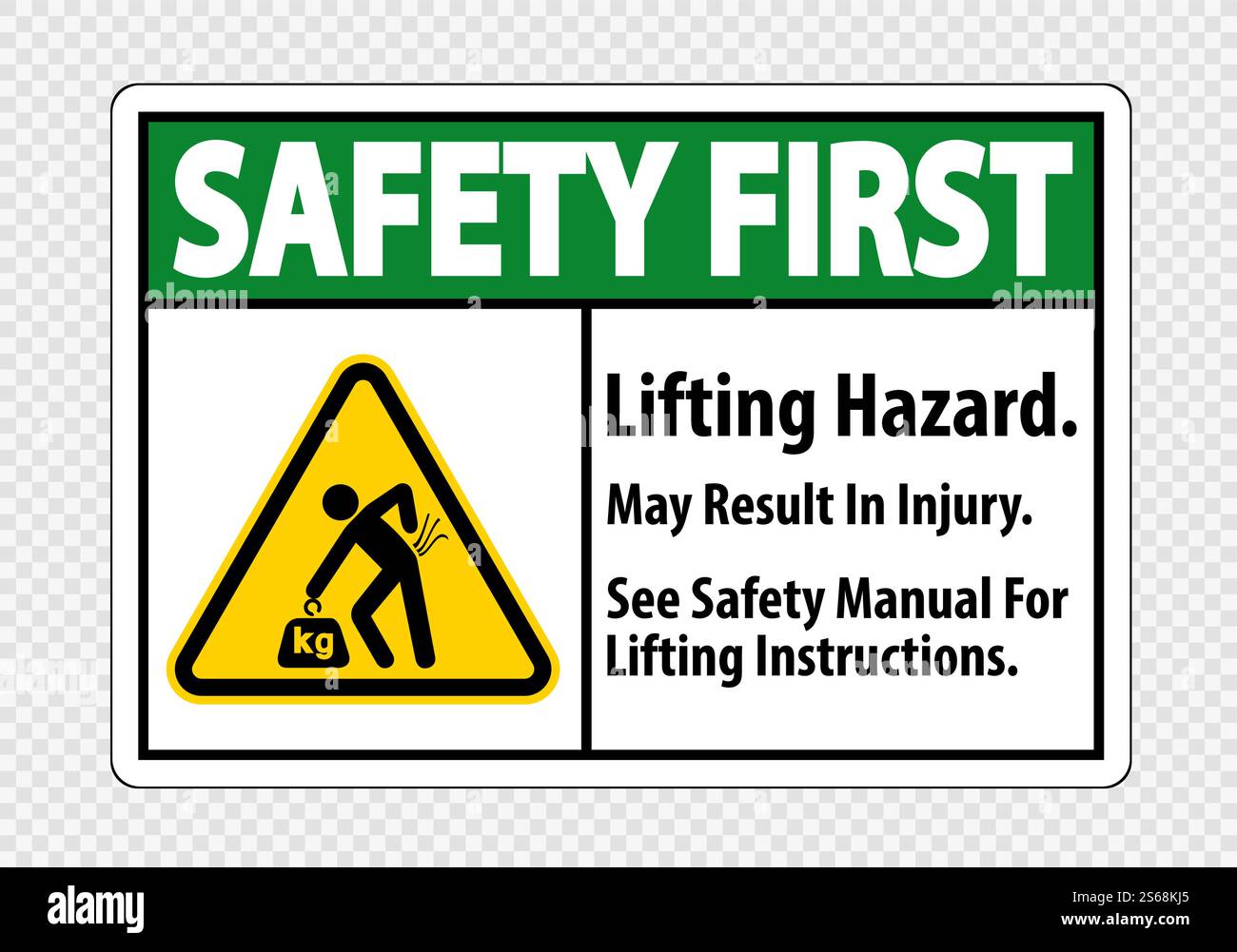 Lifting Hazard,May Result In Injury, See Safety Manual For Lifting ...