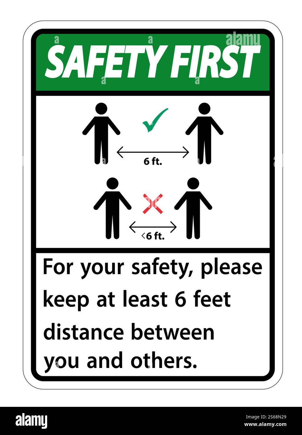 Safety First Keep 6 Feet Distance,For your safety,please keep at least ...