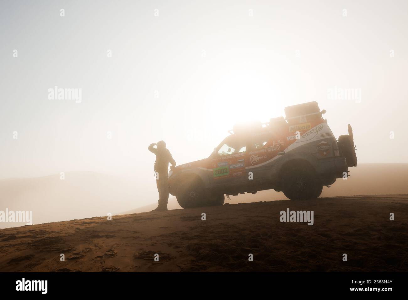 Edo Bauer, photographer during the Stage 11 of the Dakar 2025 on ...