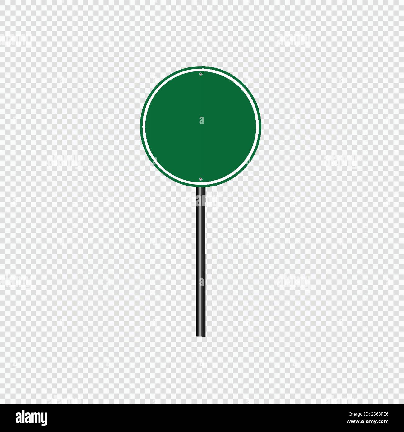 Green traffic sign,Road board signs isolated on transparent background ...