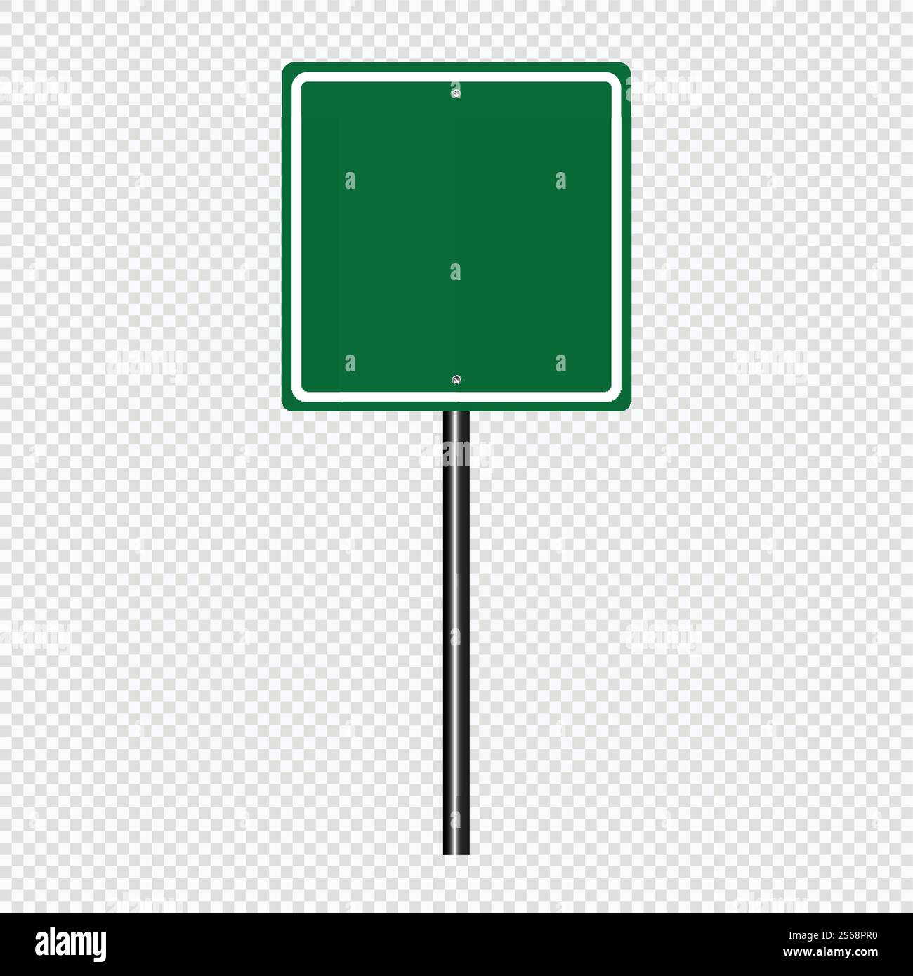 Green traffic sign,Road board signs isolated on transparent background. Vector illustration EPS ...