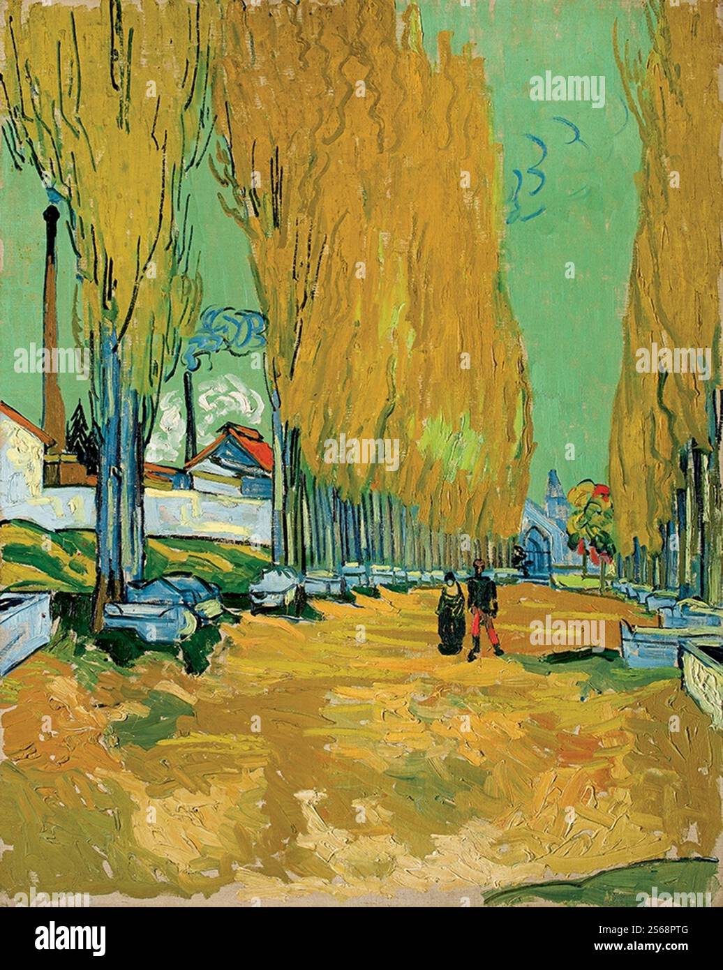 Vincent van Gogh - Les Alyscamps (Goulandris Foundation Stock Photo - Alamy