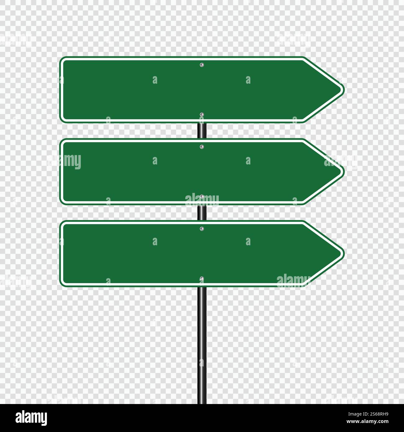 Green traffic sign,Road board signs isolated on transparent background,Vector illustration Stock ...