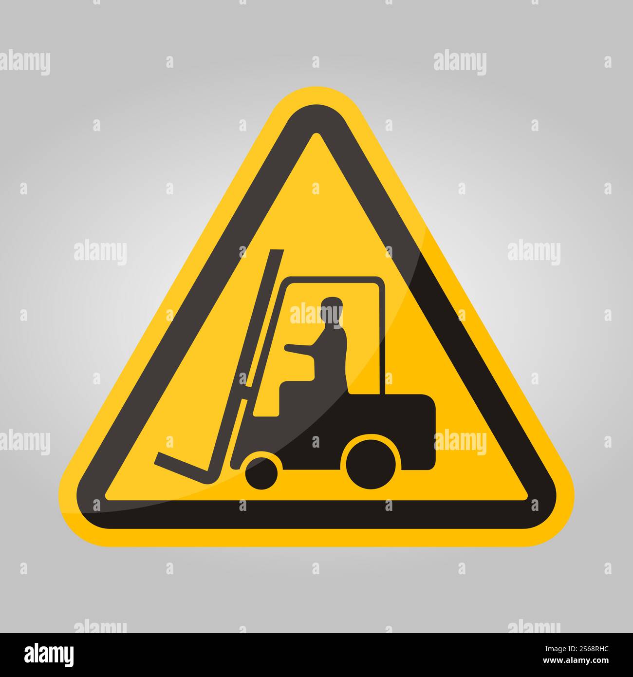 Beware Forklift Symbol Sign Isolate On White Background,Vector ...
