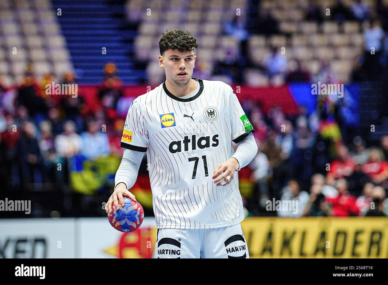 Marko Grgic (Deutschland, #71) DEN, Deutschland vs. Polen, Handball, IHF Weltmeisterschaft 2025 ...