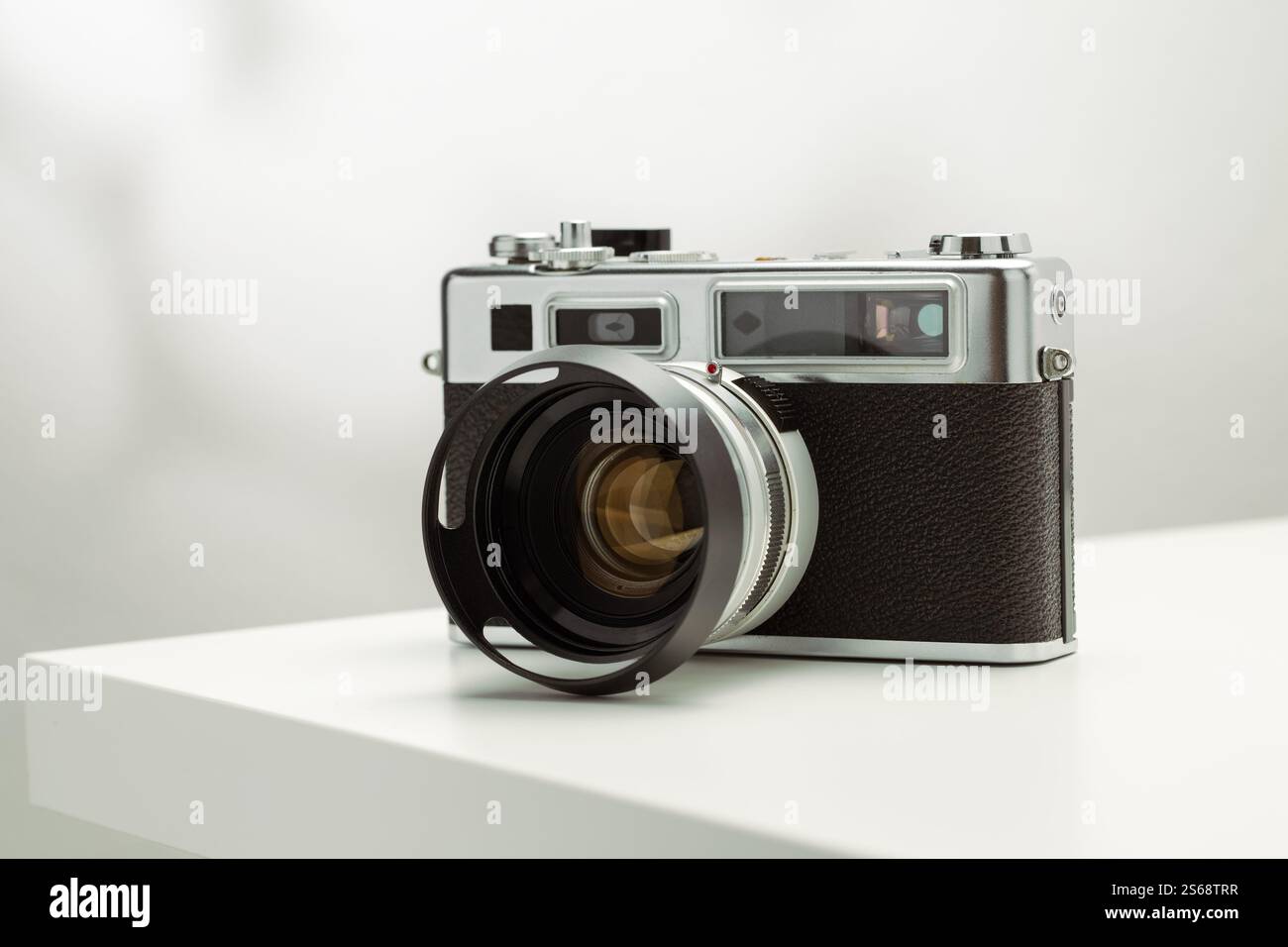 This classic film camera, with its sleek design and nostalgic appeal ...