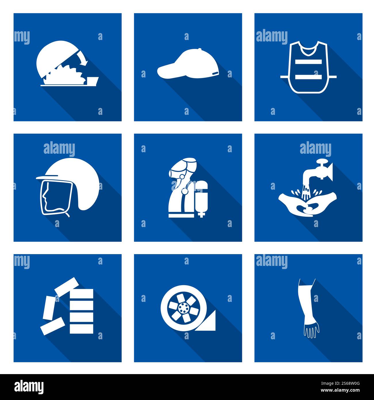 Required Personal Protective Equipment (PPE) Symbol,Safety Icon Stock ...