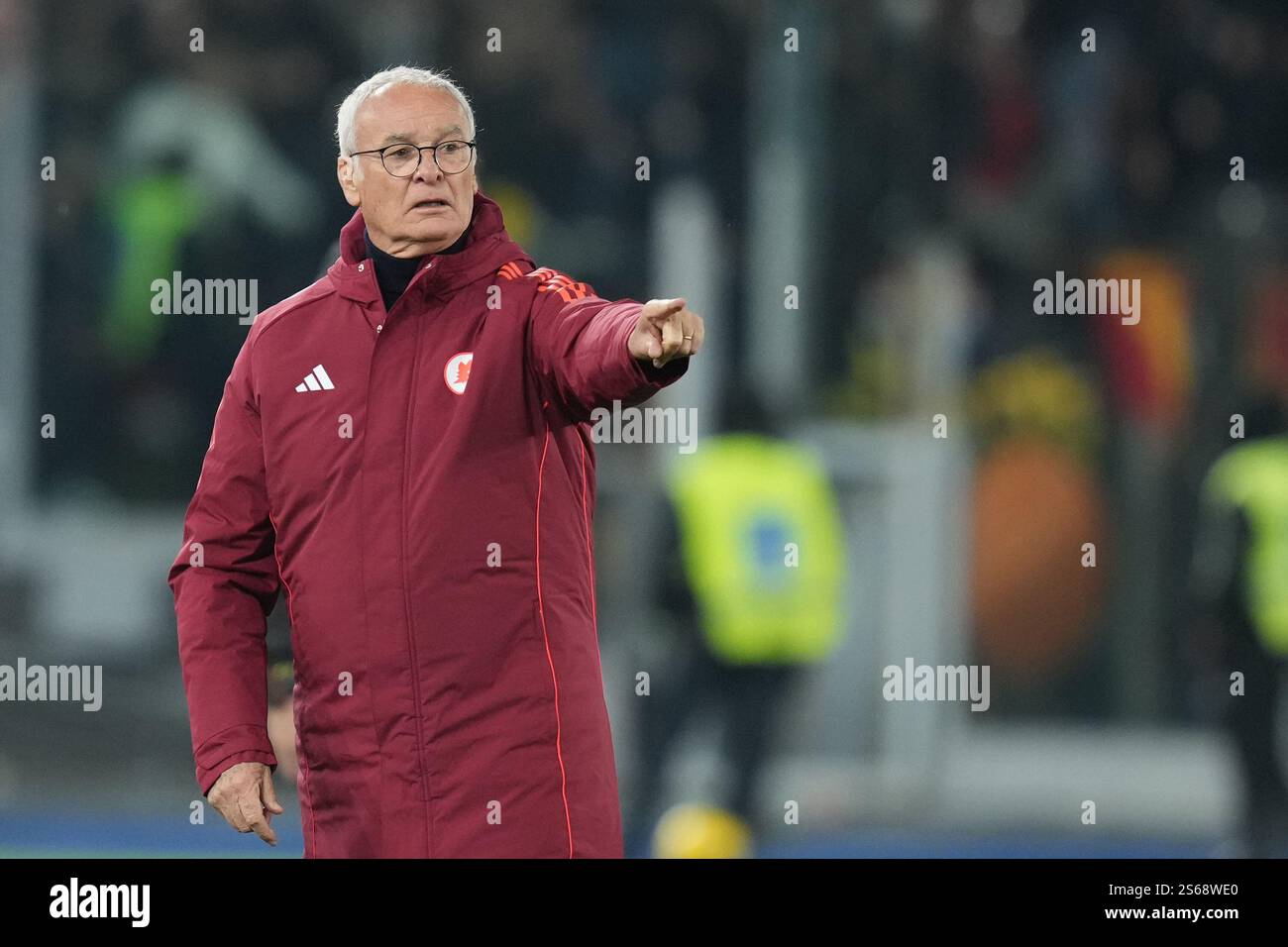 Roma’s head coach Claudio Ranieri during the Serie A EniLive soccer ...