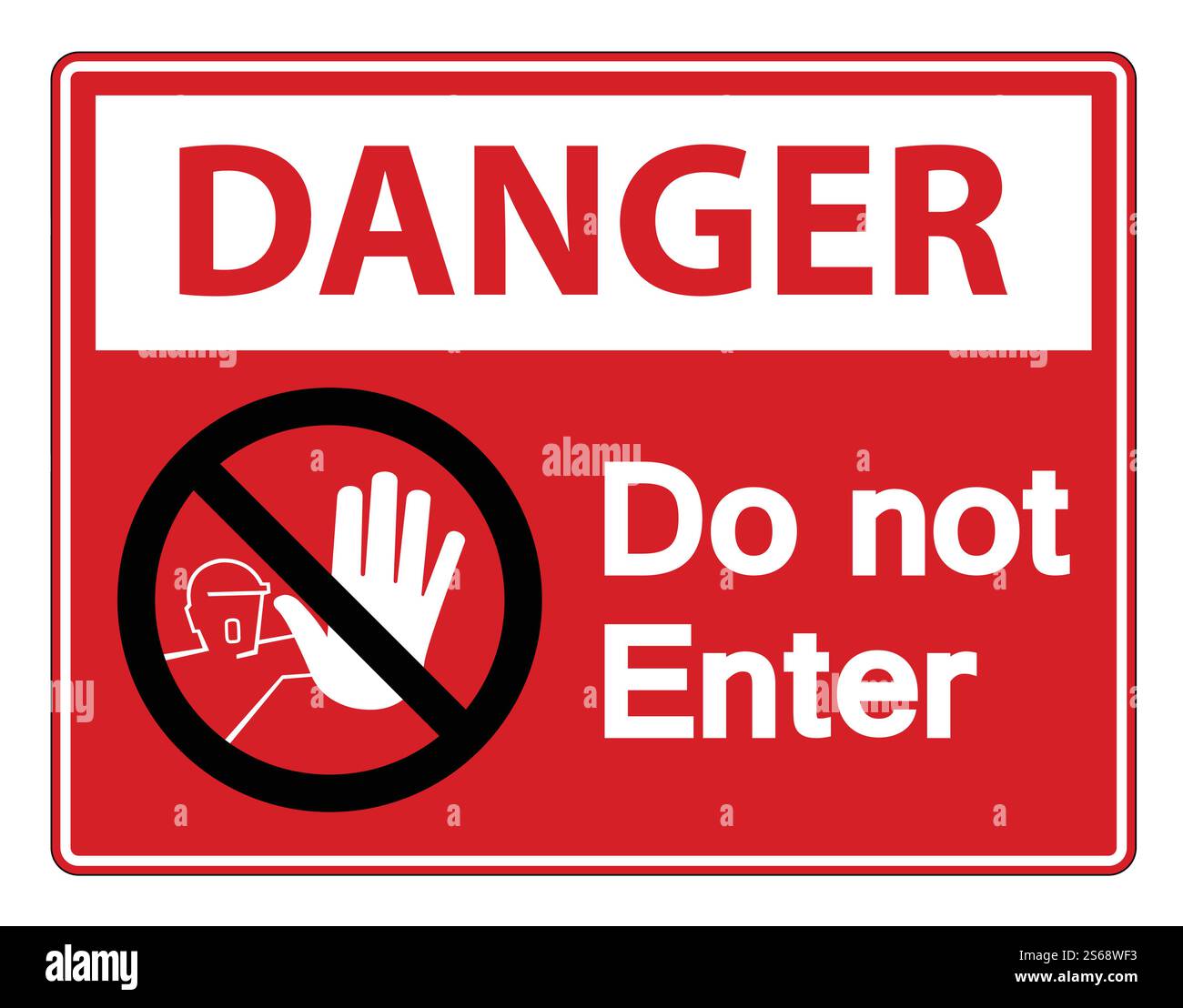 Danger Do Not Enter Symbol Sign Isolate On White Background,Vector ...