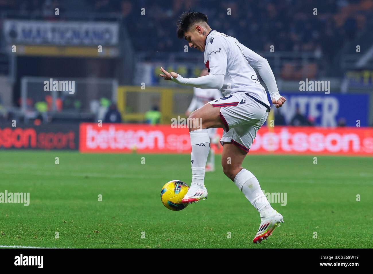 Milan, Italy. 15th Jan, 2025. Santiago Castro of Bologna FC seen in ...