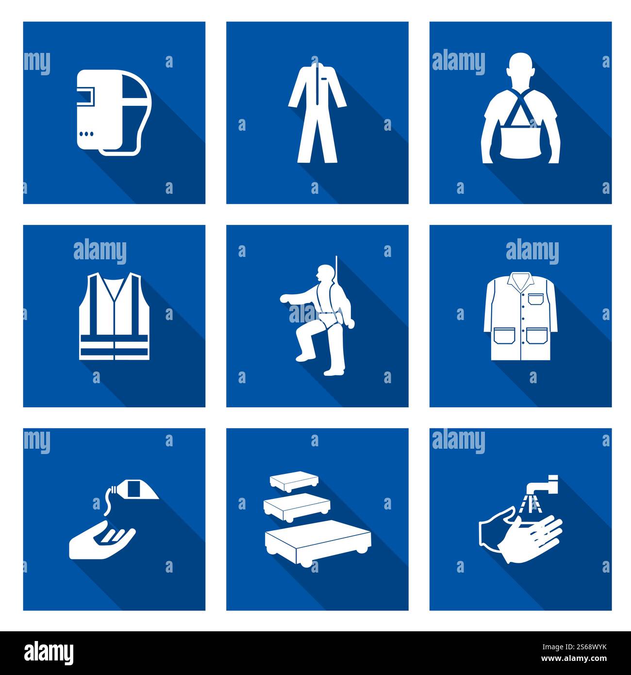 Required Personal Protective Equipment (PPE) Symbol,Safety Icon Stock ...