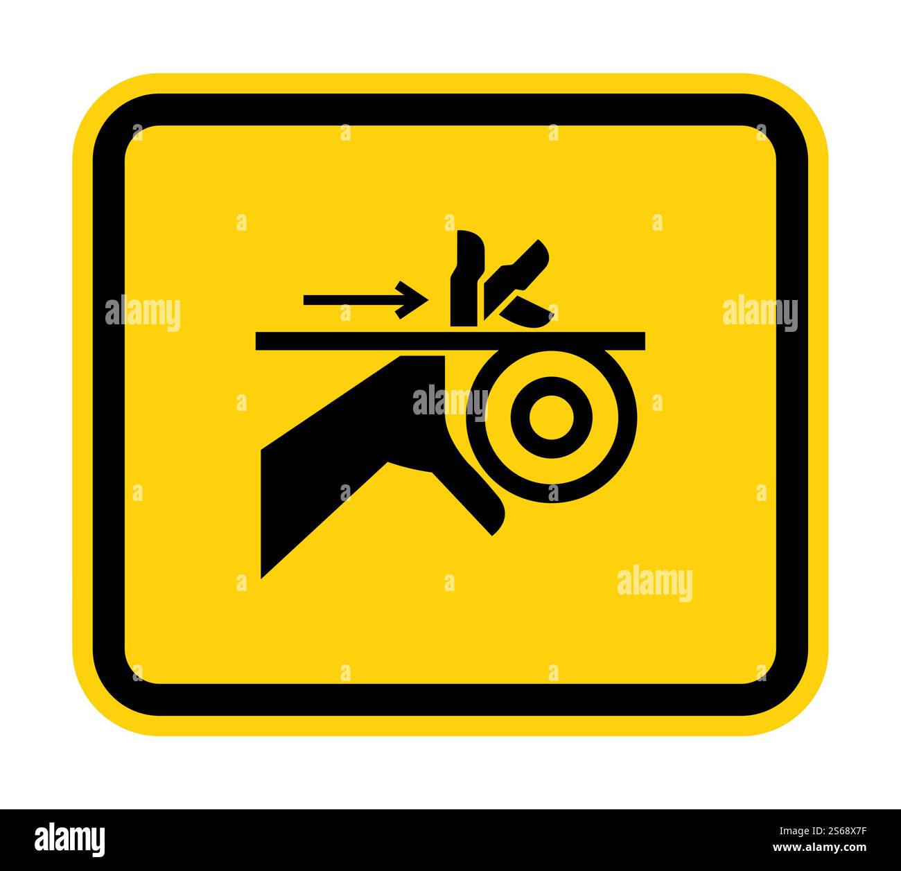 Hand Entanglement Belt and Rollers Symbol Sign, Vector Illustration ...