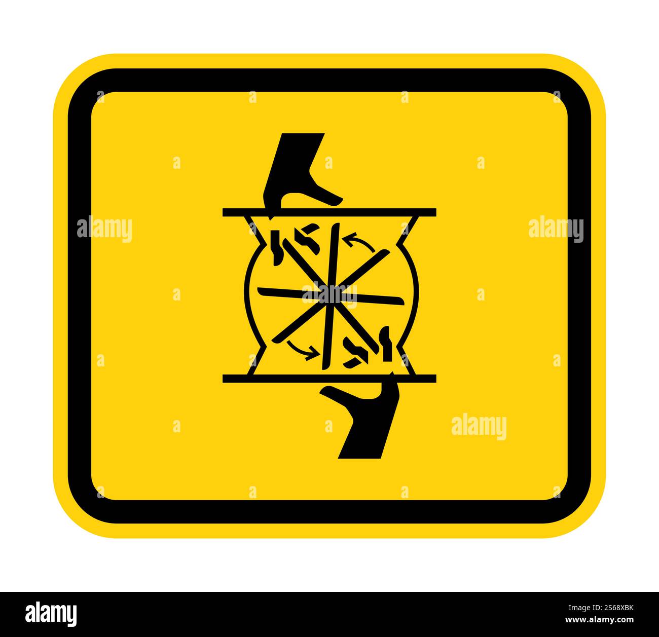 Cutting of Fingers Rotating Blade Symbol Sign, Vector Illustration ...