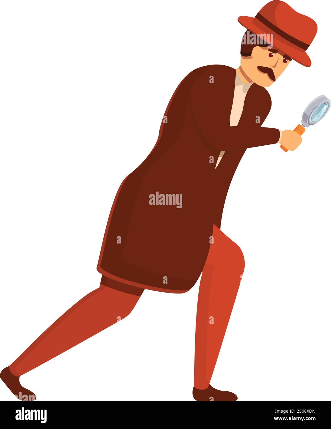 Investigator research icon. Cartoon of investigator research vector ...