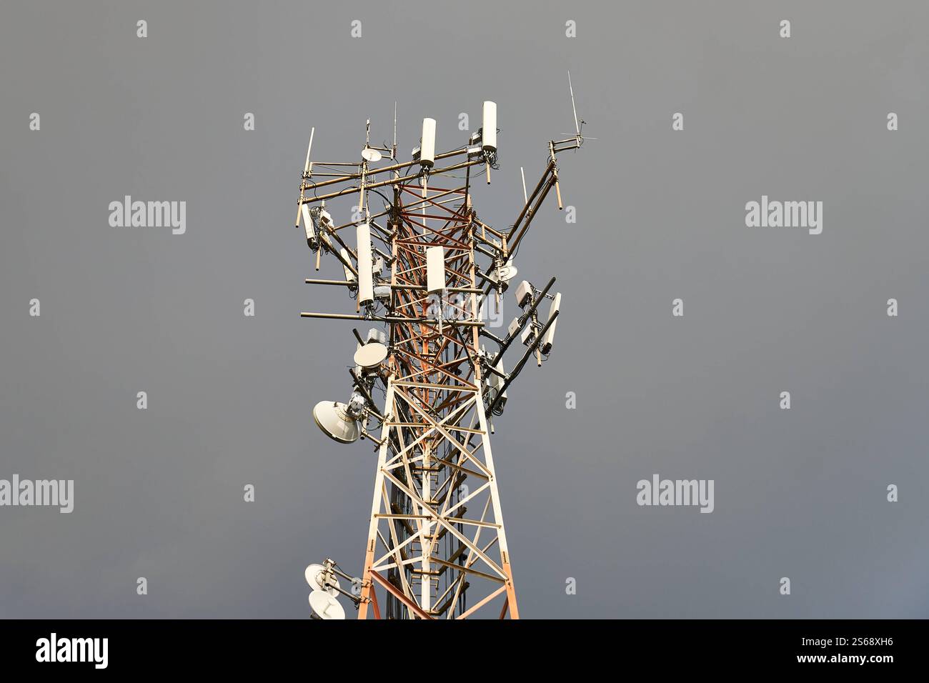 Saint George s, Grenada, Caribbean - January 10, 2025: A cell tower on ...