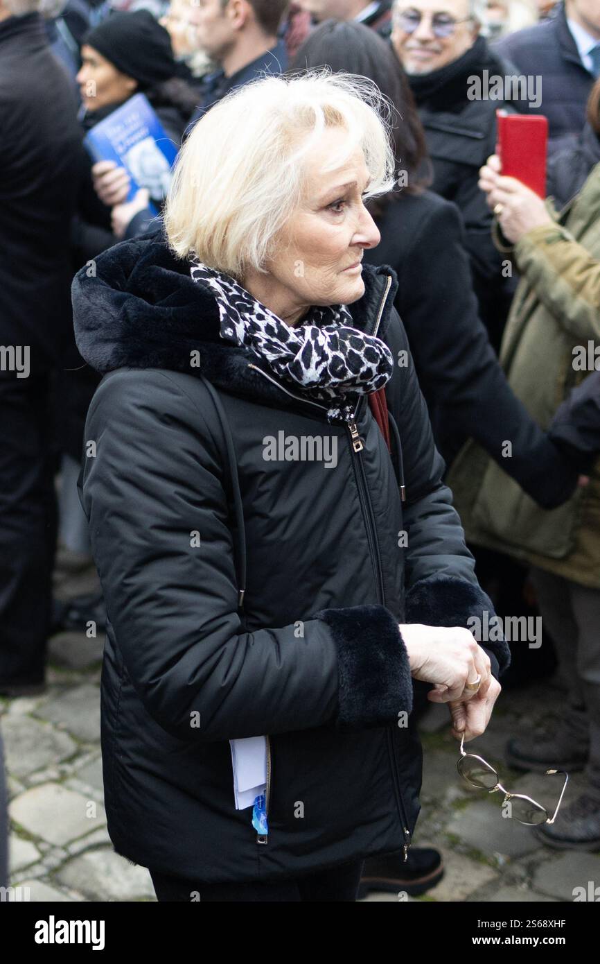 Yann Le Pen leaves after a memorial service for French far-right figure ...