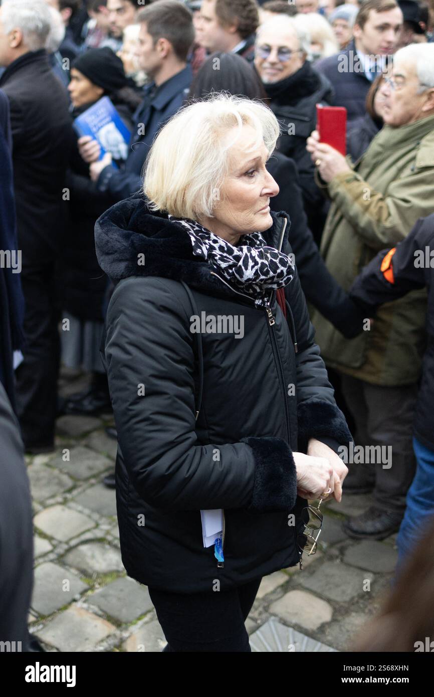 Yann Le Pen leaves after a memorial service for French far-right figure ...