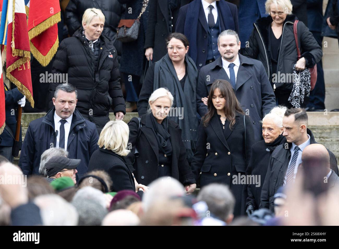 Marine Le Pen, Marie-Caroline Le Pen and her mother Pierrette Le Pen ...