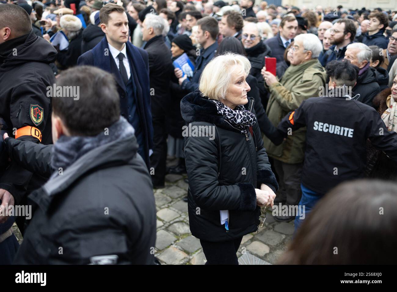 Yann Le Pen leaves after a memorial service for French far-right figure ...