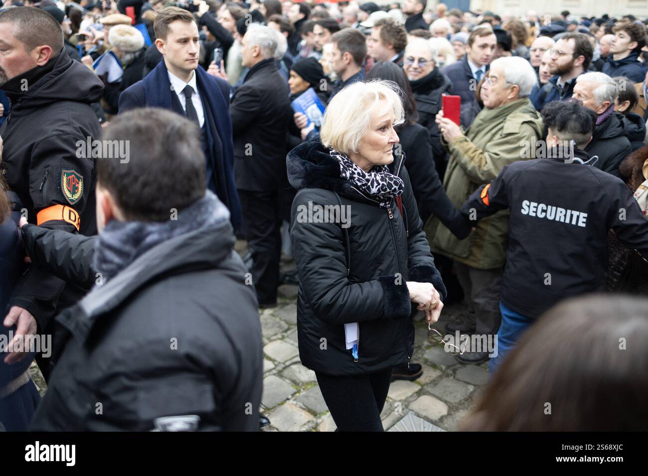 Yann Le Pen leaves after a memorial service for French far-right figure ...