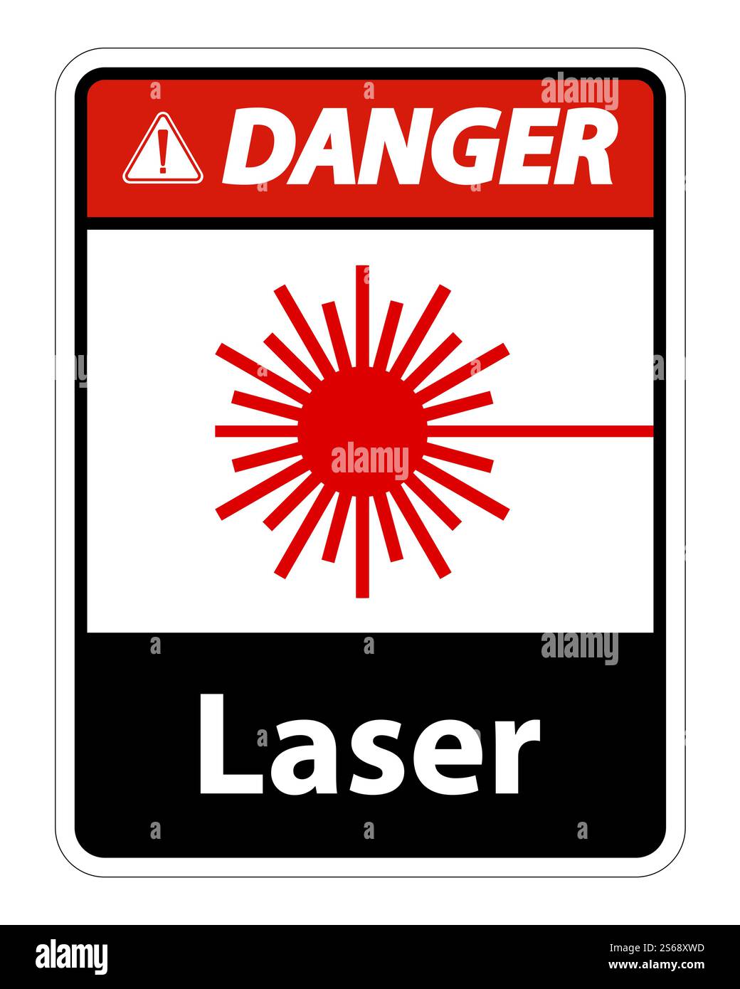 Danger Laser Symbol Sign Symbol Sign Isolate on transparent Background ...