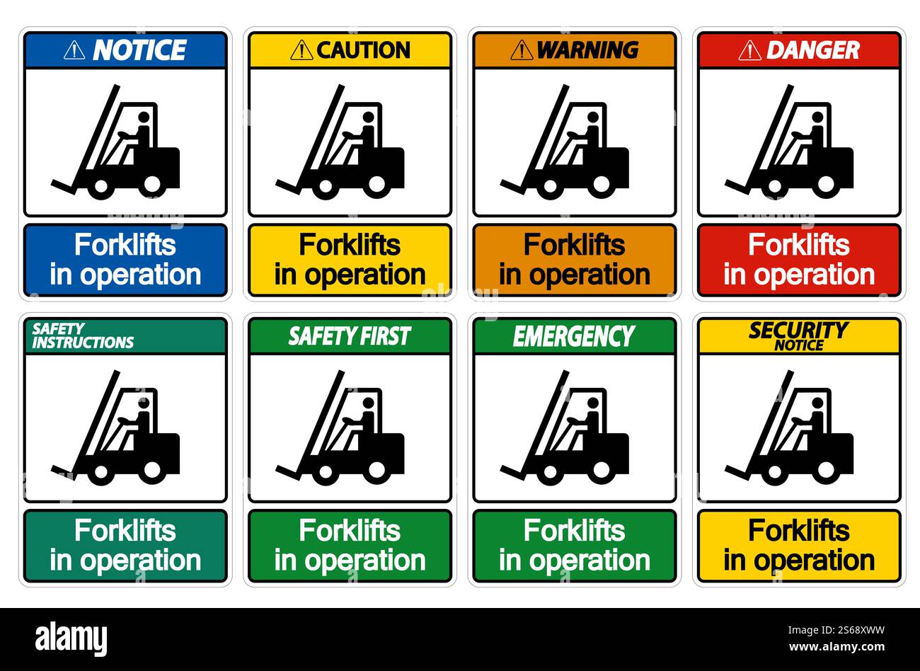 forklifts in operation Symbol Sign Isolate on transparent Background ...