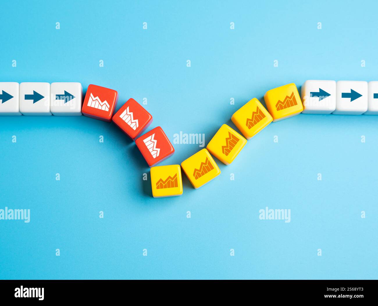 Sagging economic indicators, recovery and subsequent return to normal ...