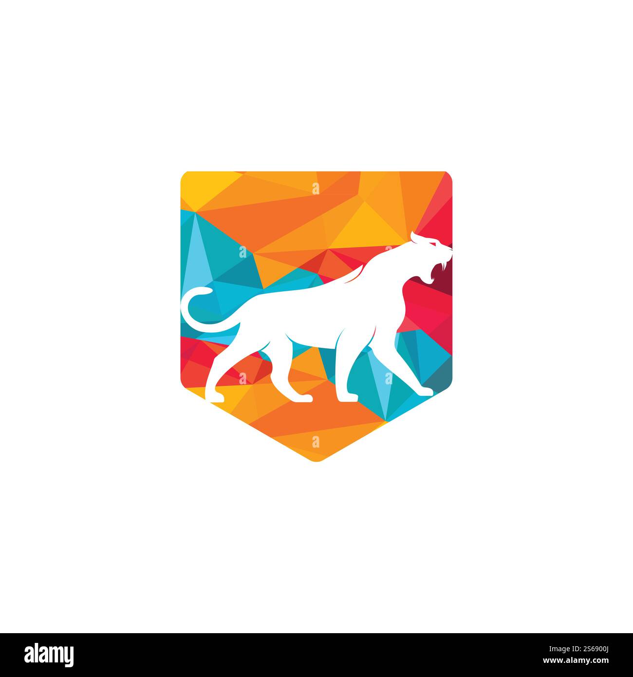 Panther cat wild animal vector logo design. Cheetah logo design concept ...
