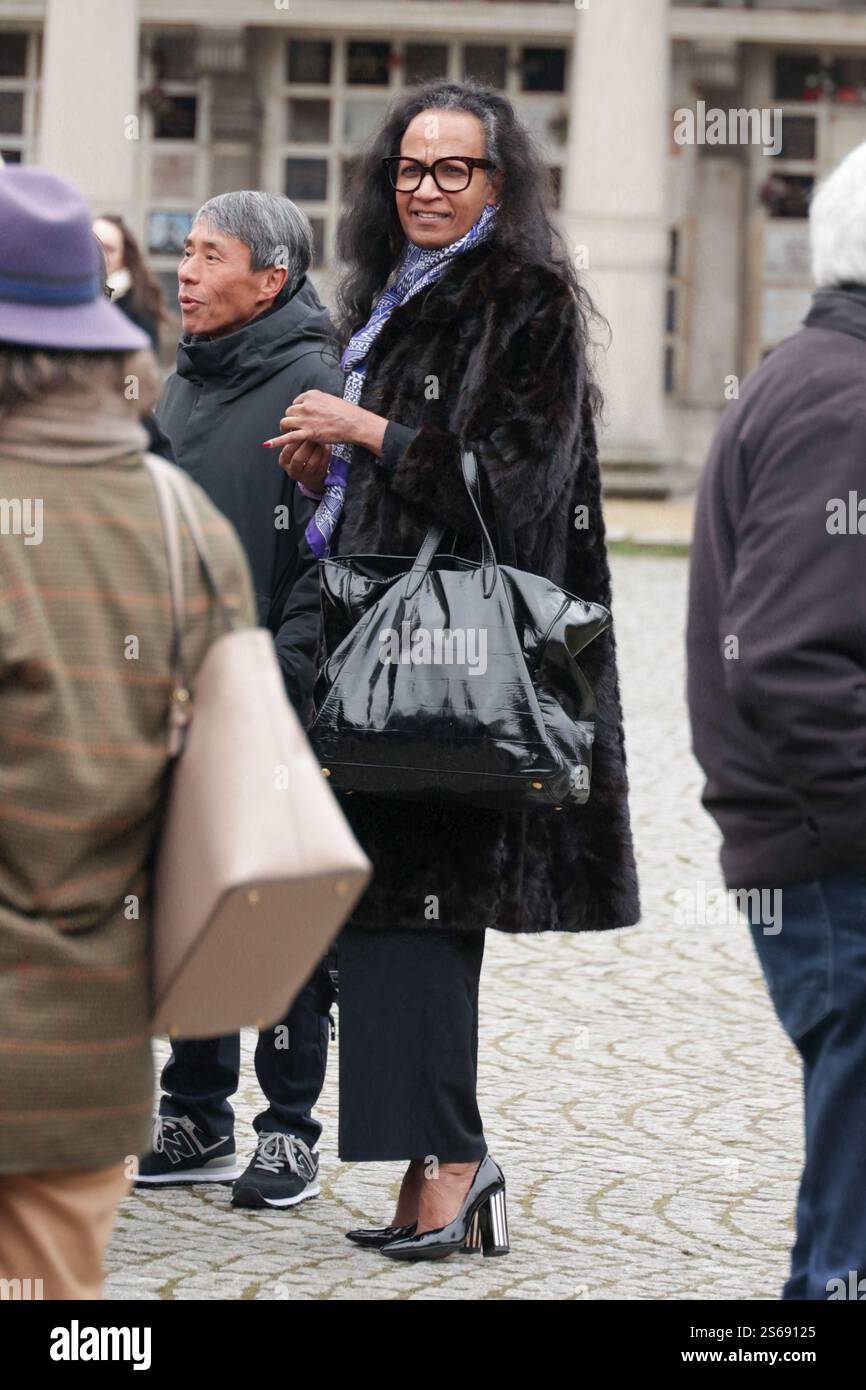 Paris, France. 16th Jan, 2025. Vincent Mc Doom during the funeral ...