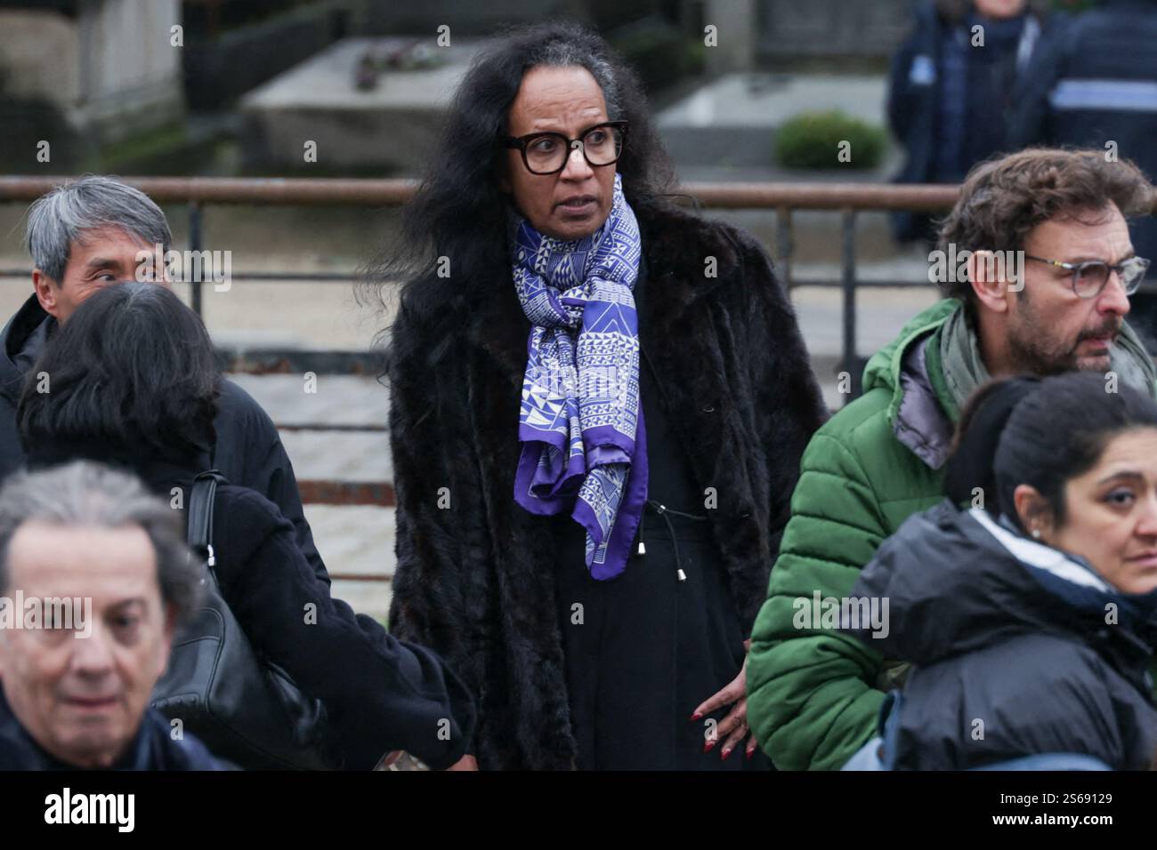 Paris, France. 16th Jan, 2025. Vincent Mc Doom during the funeral ...