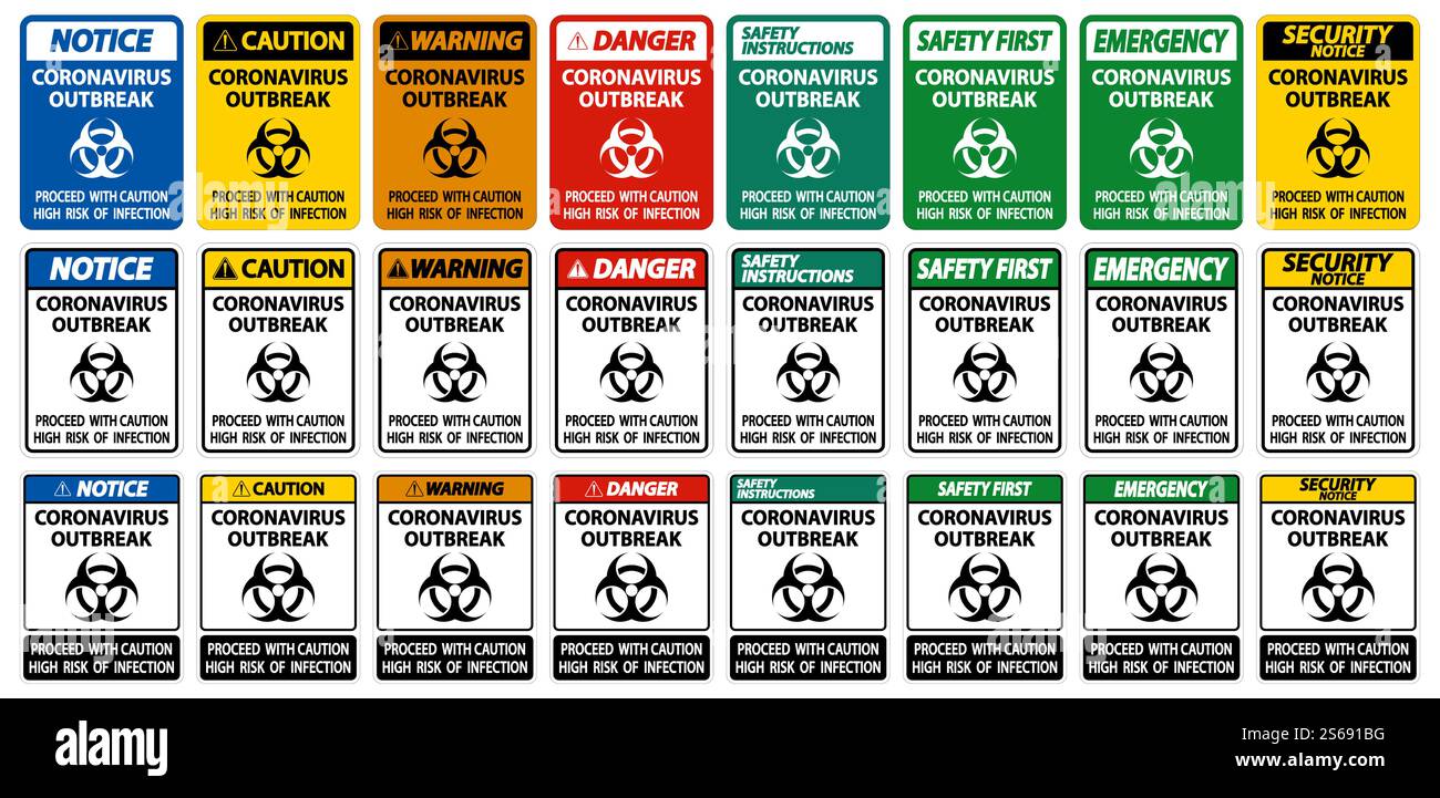 Coronavirus Outbreak Sign Isolate On White Background,Vector ...