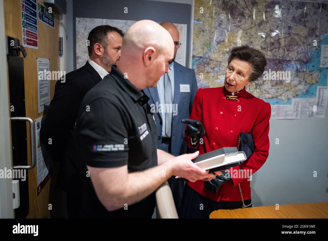The Princess Royal is presented with wings worn by test pilot Nathan ...