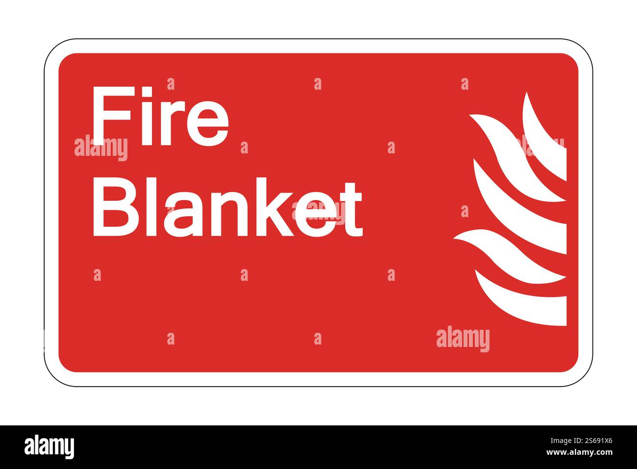 Fire Blanket Safety Symbol Sign on white background,Vector illustration ...