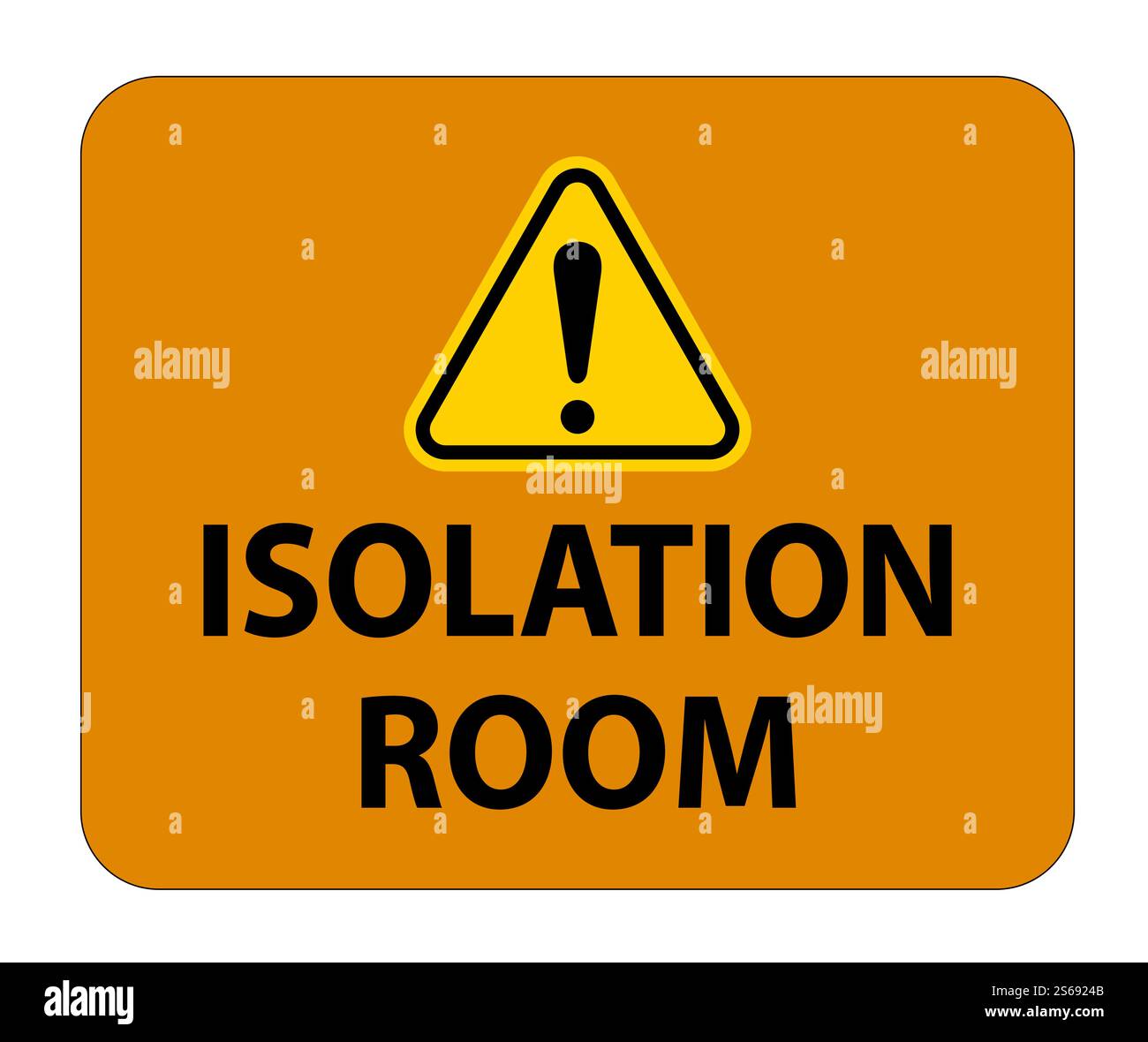 Isolation room sign On White Background,Vector Illustration EPS.10 ...