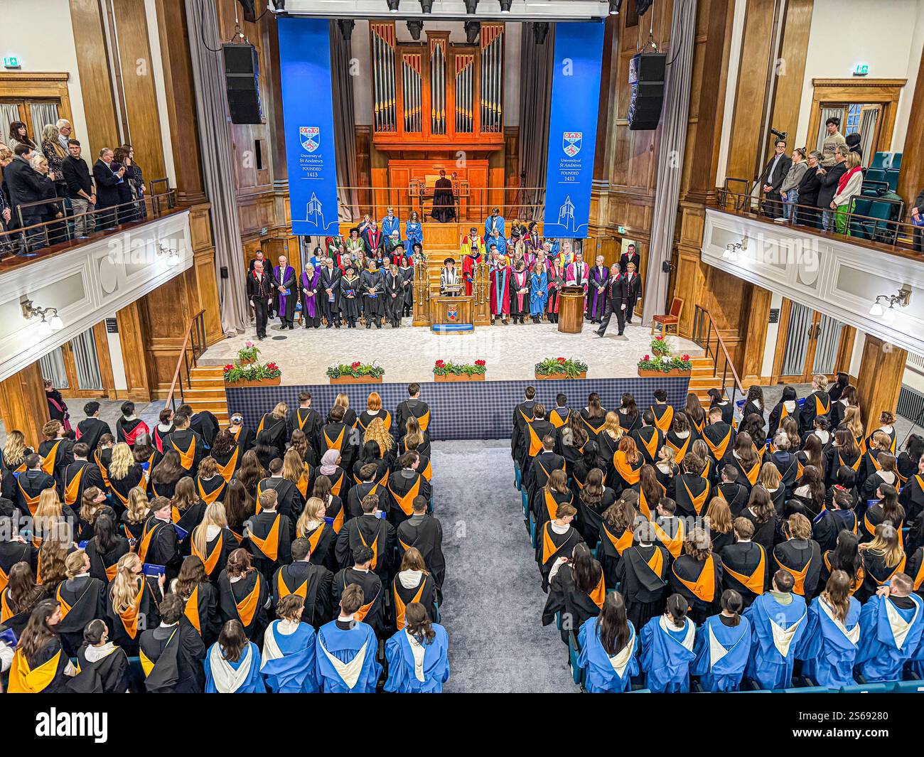The December 2024 graduation ceremony of St Andrews University in ...