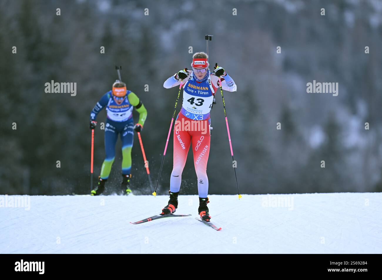 16 January 2025, Bavaria, Ruhpolding: Biathlon: World Cup, individual ...