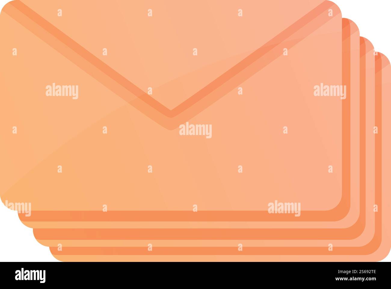 Postal letter icon. Cartoon of postal letter vector icon for web design ...