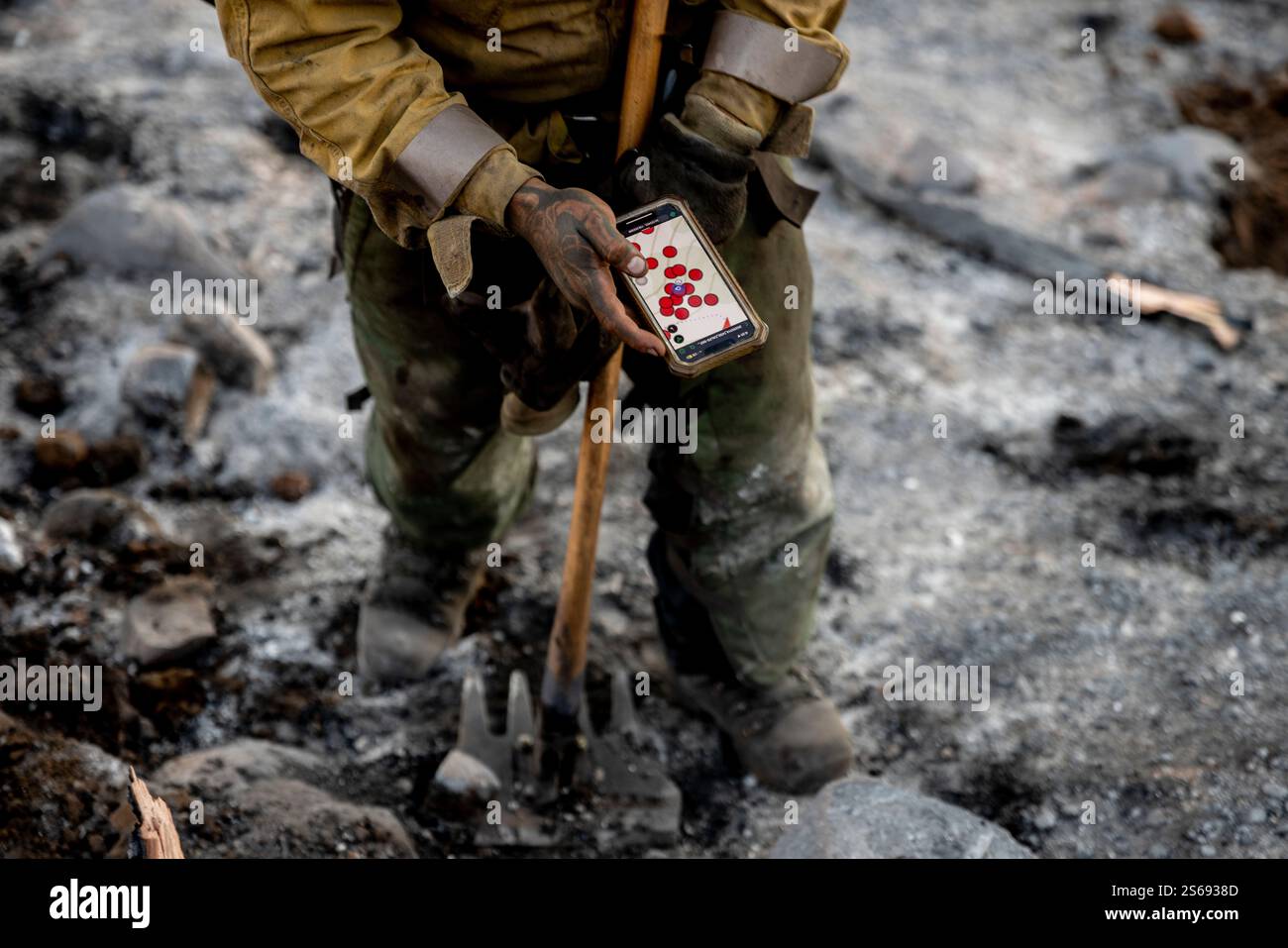 Greg Orozco, a firefighter with the California Conservation Corps ...