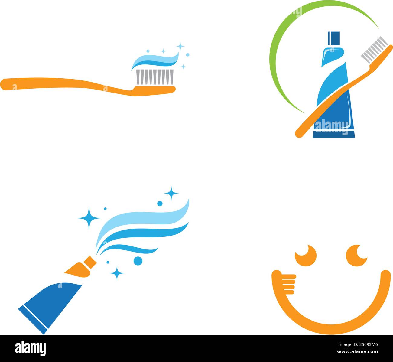 Tooth brush paste logo icon vector illustration vector Stock Vector ...