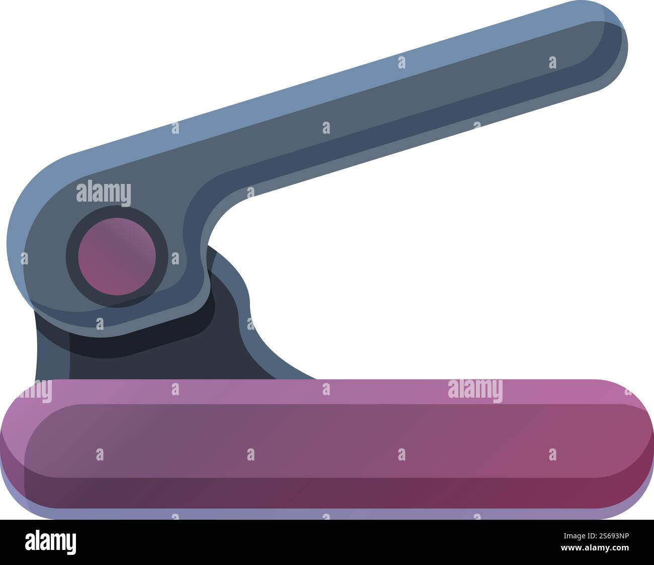 Desk hole puncher icon. Cartoon of desk hole puncher vector icon for ...