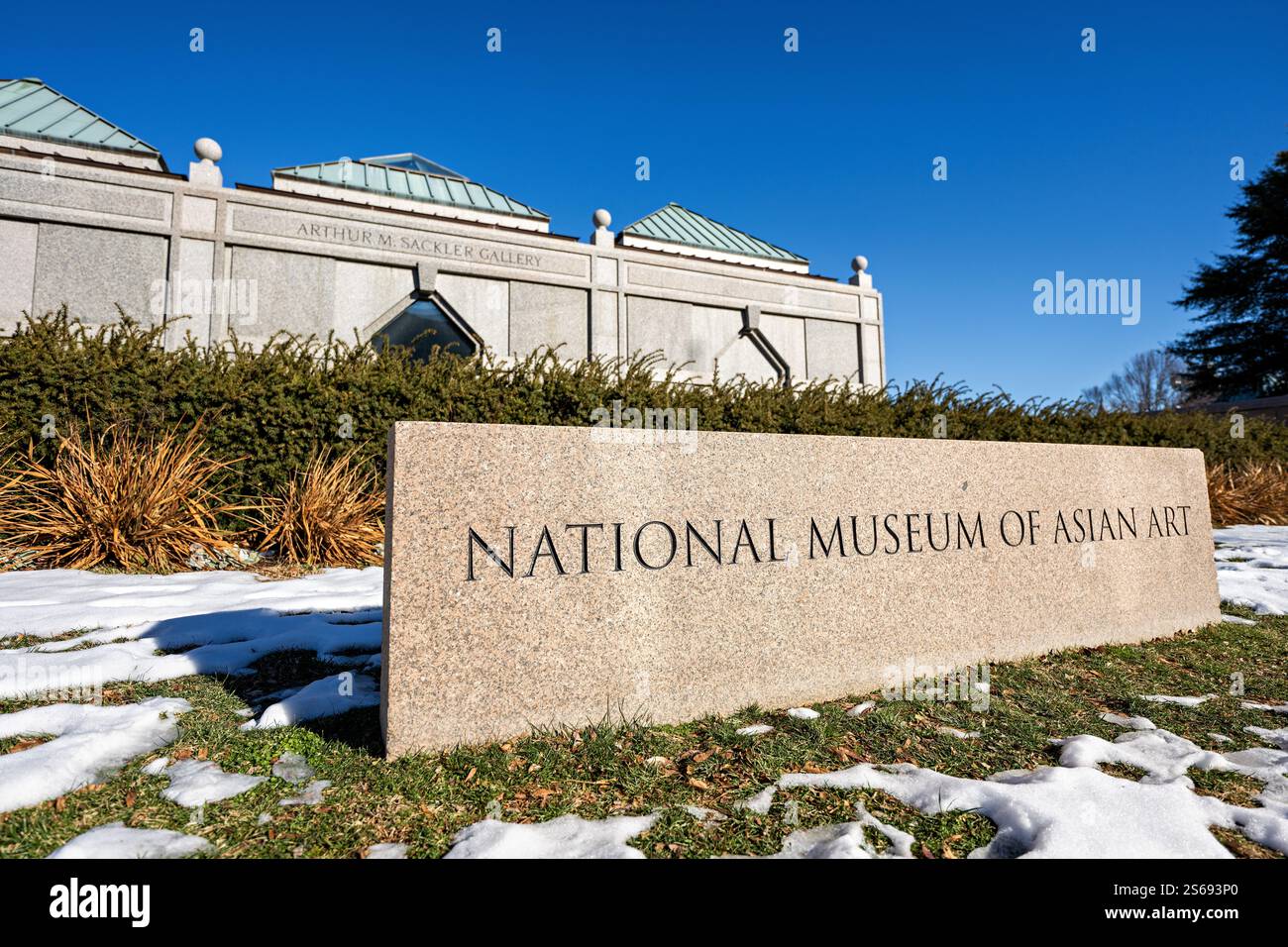 WASHINGTON DC, United States — New signage marks the entrance to the ...