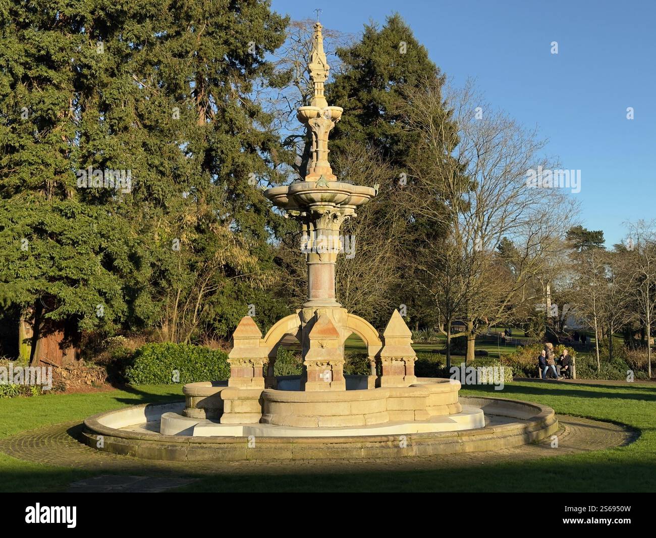 The Grade II listed Hitchman Fountain in Jephson Gardens in Royal ...