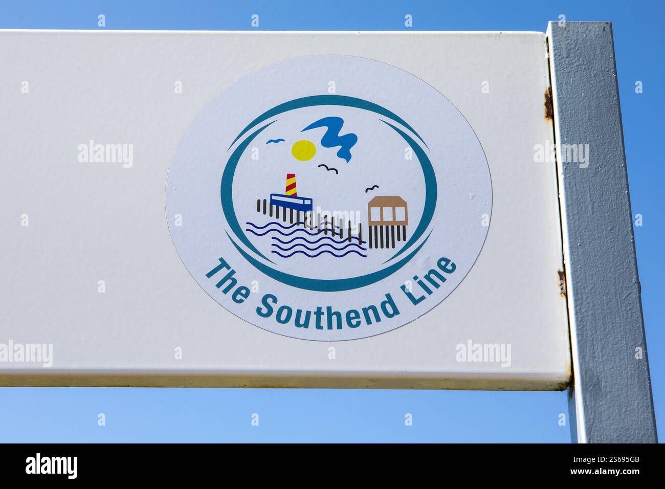Essex, UK - July 29th 2024: A sign at Wickford Railway Station for The ...