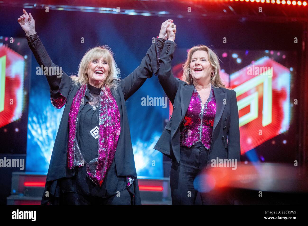 Oslo 20250116. Bobbysocks with the song Joyful is one of 9 hopeful MGP ...